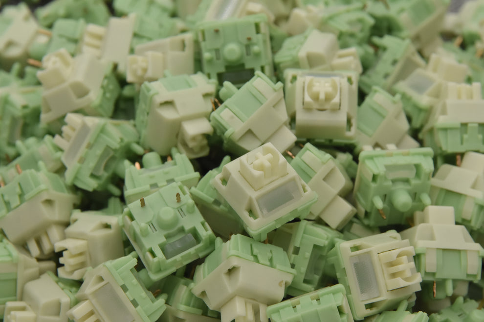 LCET Milky Green Silent Linear Switches (10pcs): Factory Lubed for ...
