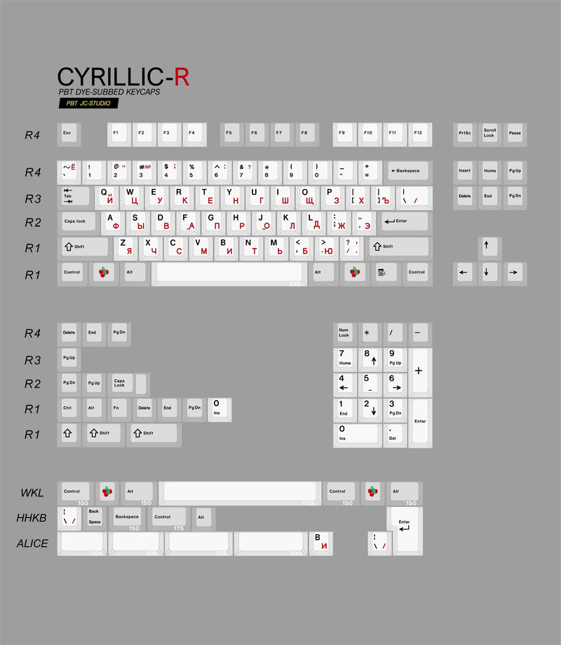 JC Studio PBT Dye Sublimation Keycaps - Durable and Stylish for a ...