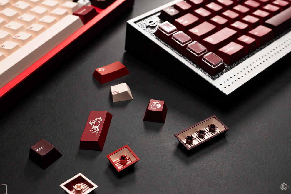 KEYKOBO CHERRIES ABS Double-Shot Keycap Set: Premium Cherry-Inspired ...