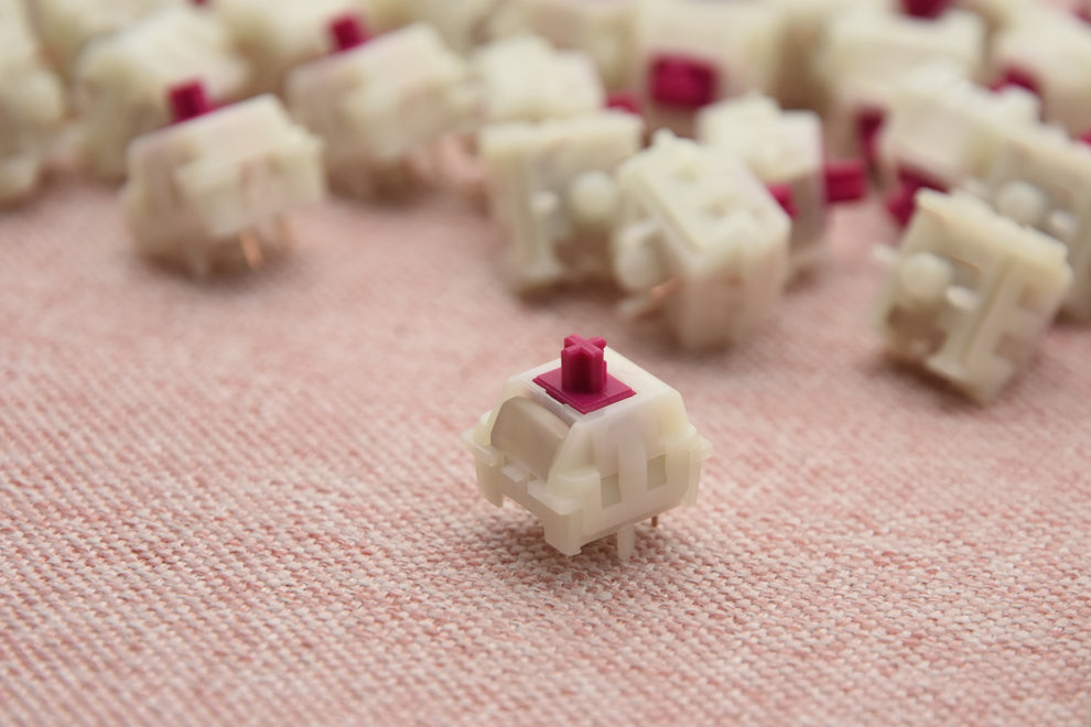 KTT Wine Red Pro Linear Switch Factory Lubed (10 PCS) – UniKeys