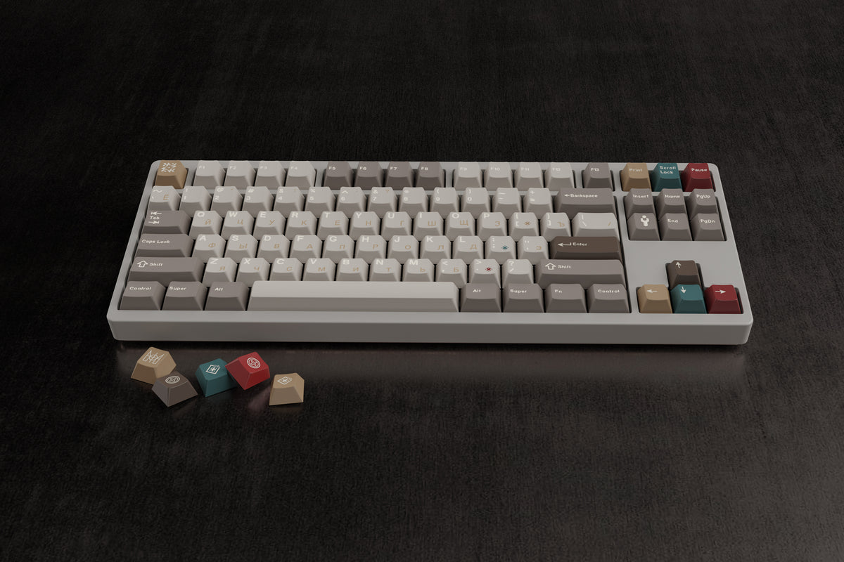 KEYKOBO MACHINIST KEYCAP SET | PBT Double Shot Keycaps for Mechanical ...