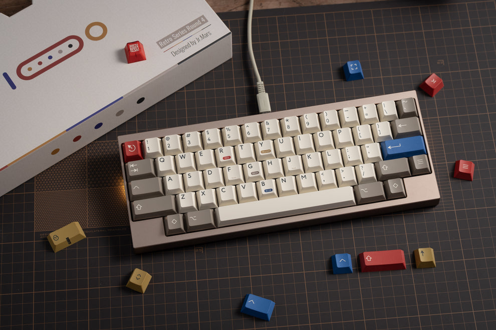 PBTfans Retro 100 Keycap Set: Customize Your Keyboard with Vintage ...