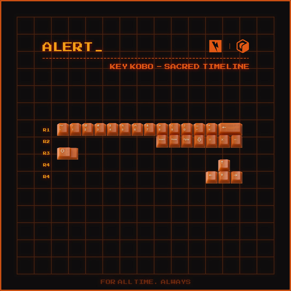 KEYKOBO SACRED TIMELINE ABS DOUBLE-SHOT KEYCAP SET – UniKeys