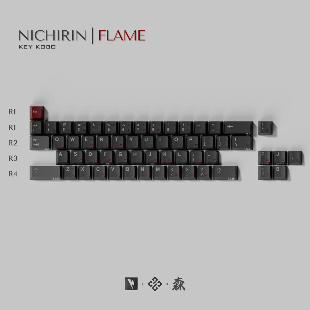 KEYKOBO NICHIRIN ABS TRIPLE-SHOT KEYCAP SET EXTRAS PRE-ORDER – UniKeys