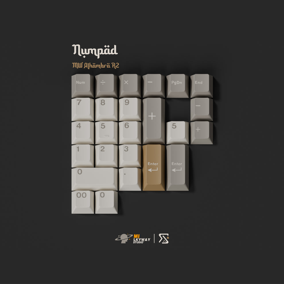 MW ALHAMBRA PBT DOUBLE-SHOT KEYCAP SET R2 – UniKeys