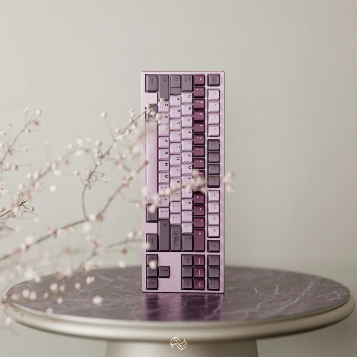 KEYKOBO Bloom ABS Double-Shot Keycap Set: Floral Elegance and Durable ...