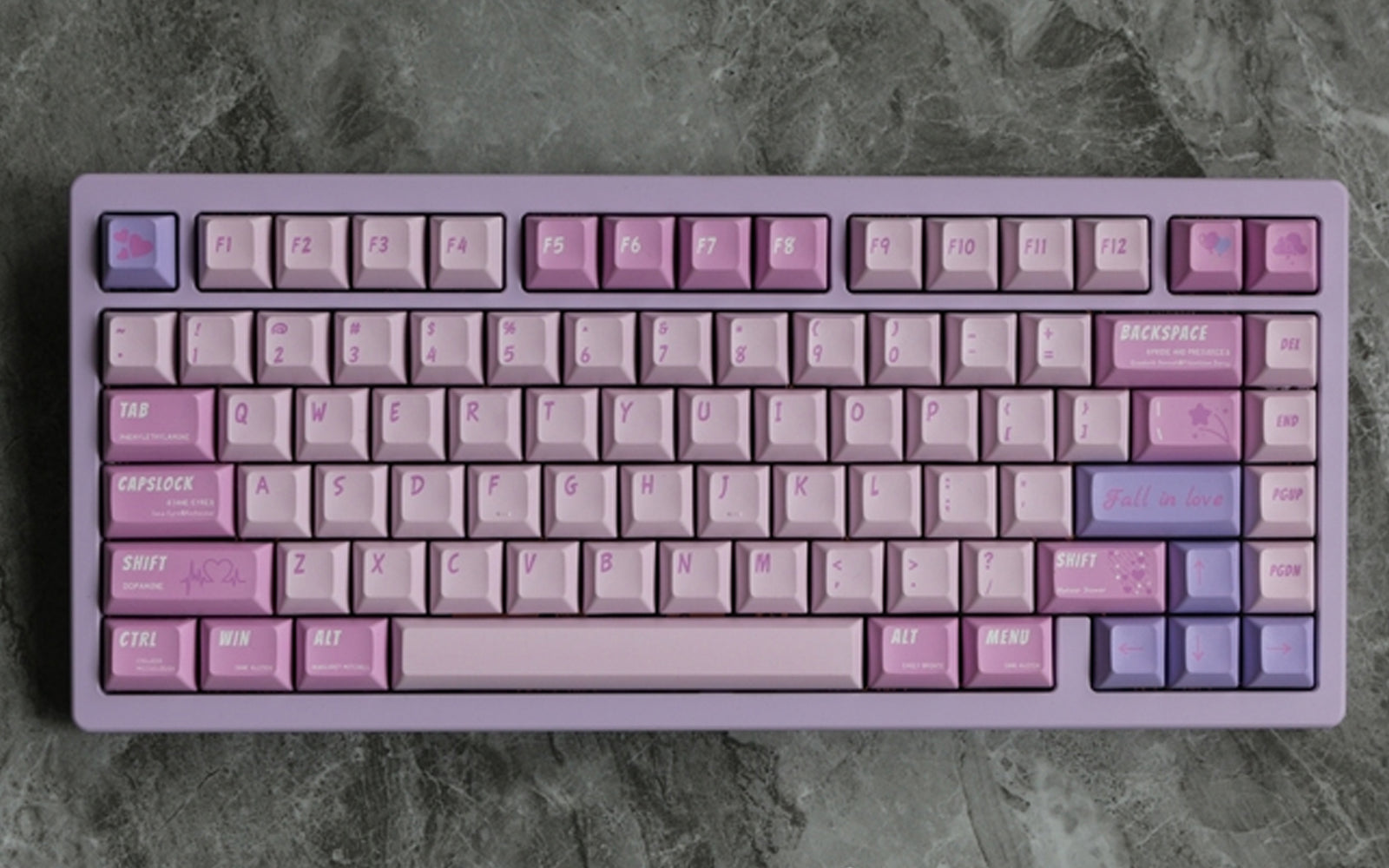 UNIKEYS ROMANTIC CRUSH KEYCAP: KCA Profile for Enhanced Comfort and Style